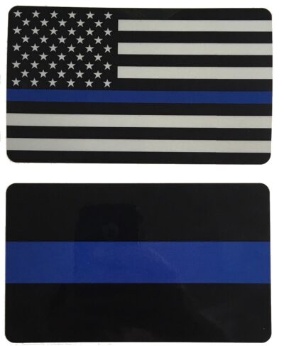 Reflective Decals - Blue line and American Flag Blue line Decals ...